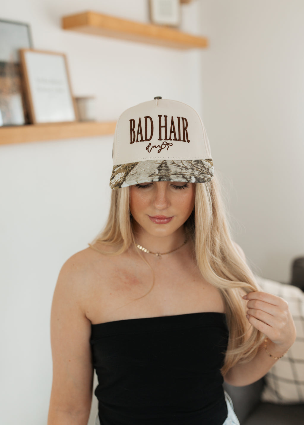 Kaxi Bad Hair Day Trucker Camo - RESTOCK – Dolly Boutique