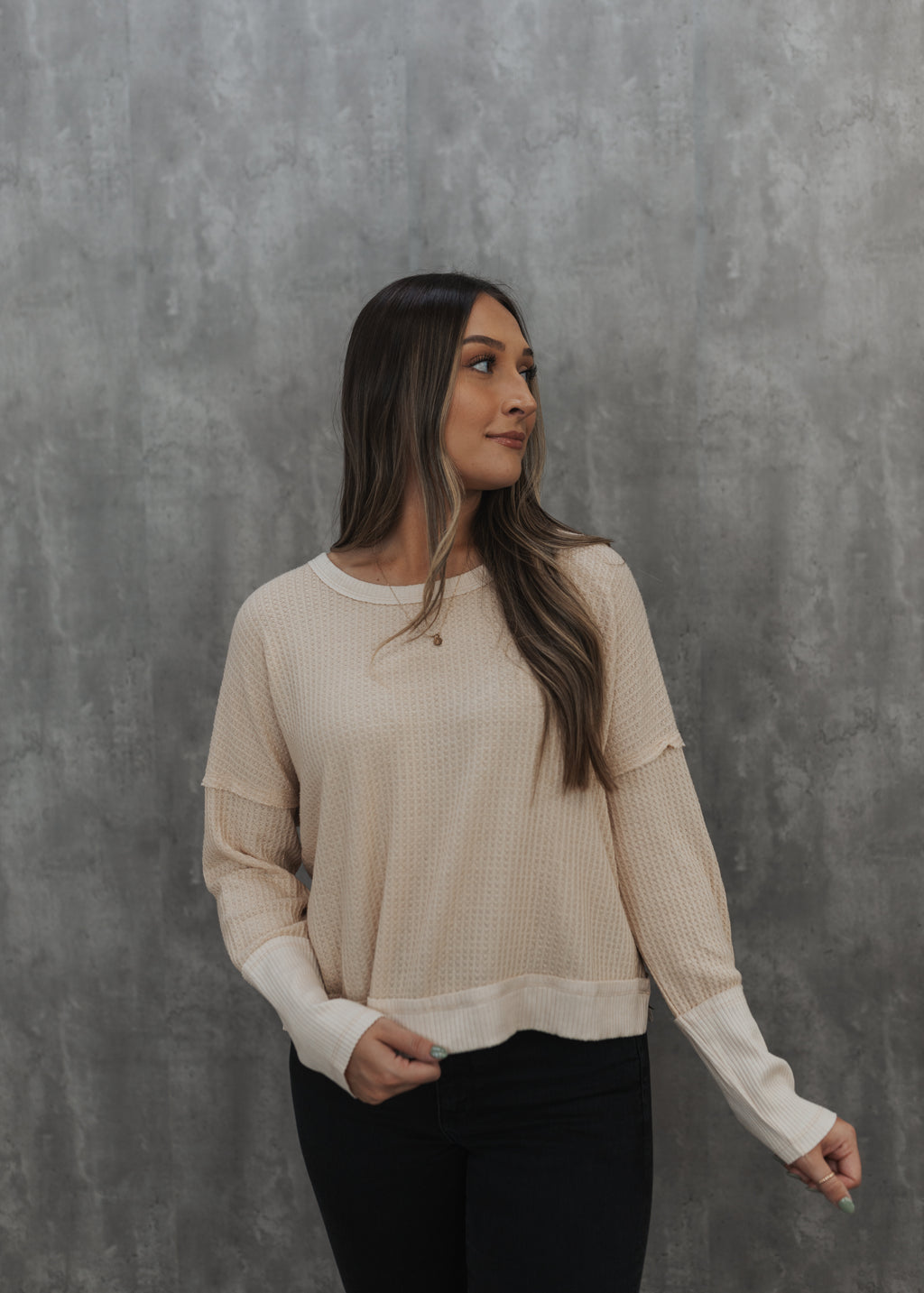 Hazel Top - Natural – Dolly Boutique